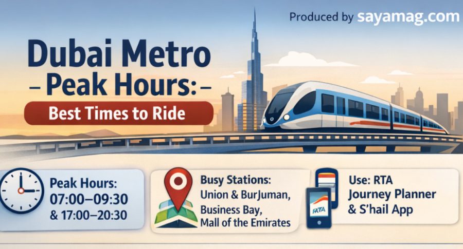 Dubai Metro Peak Hours: When It’s Busiest and the Best Times to Ride